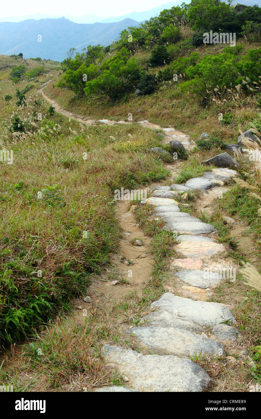 Stone path in the mountains Stock Photo - Alamy