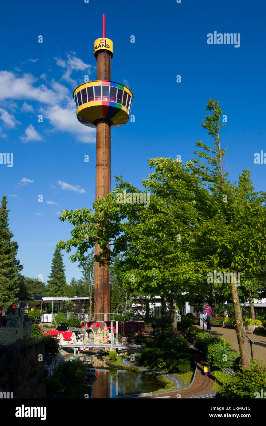 Revolving viewing platform of the LegoTop, Legoland, Billund, Denmark ...