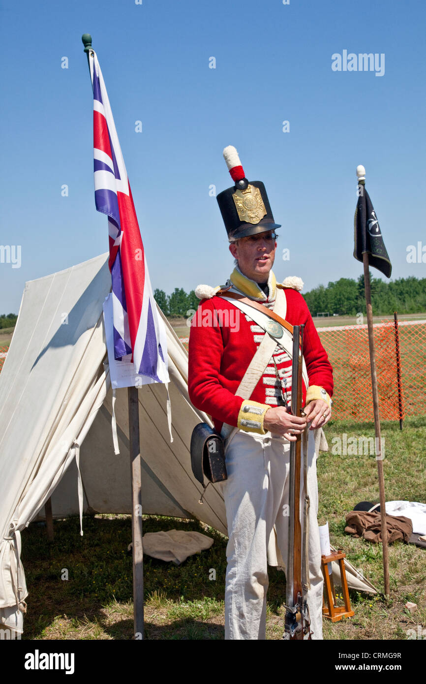 Canadian Forces Day and reenactment from the period of 1812 as British ...