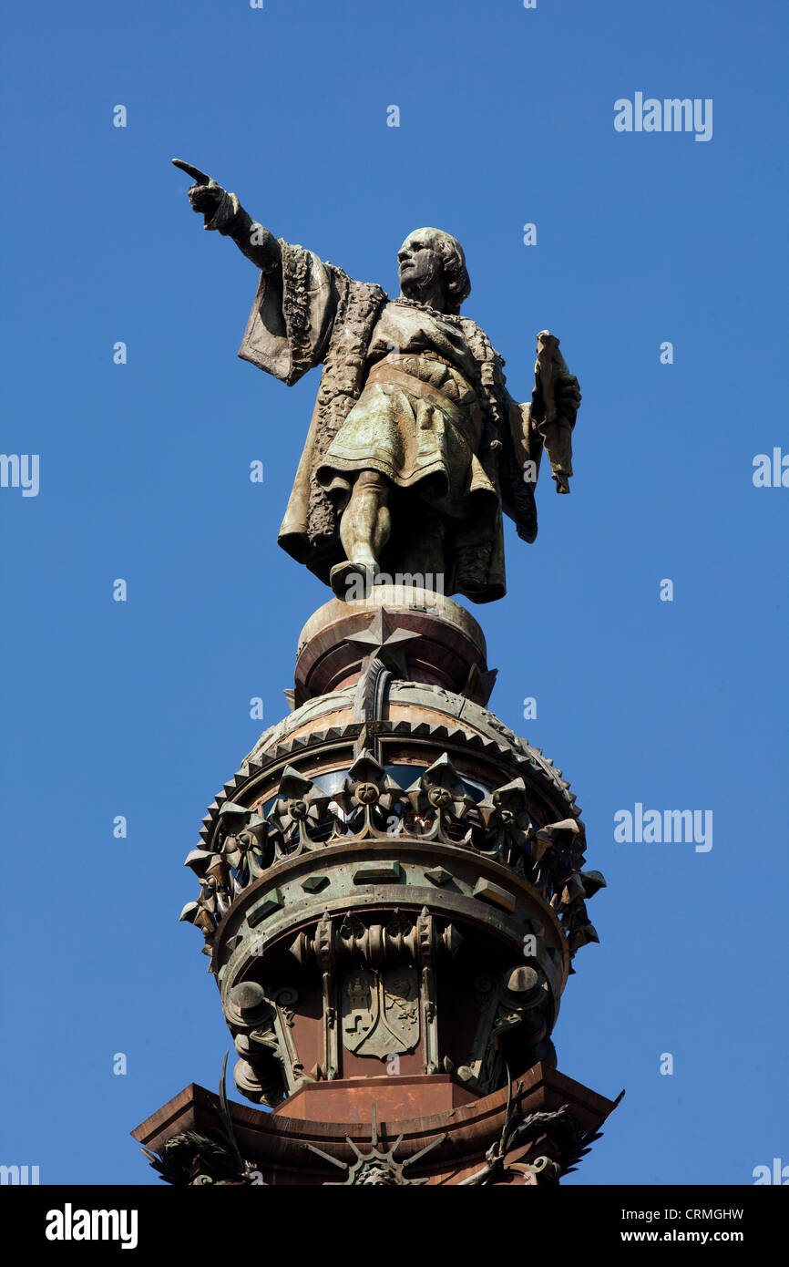 Las ramblas barcelona statue hi-res stock photography and images - Alamy