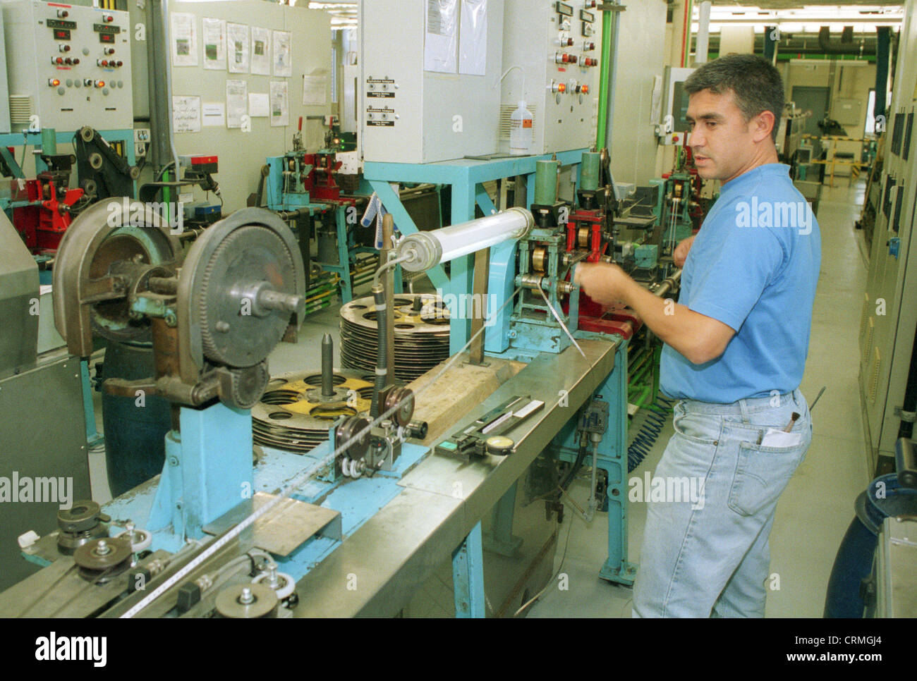 Berlin, production of the new Gillette razors MACH3Turbo Stock Photo ...