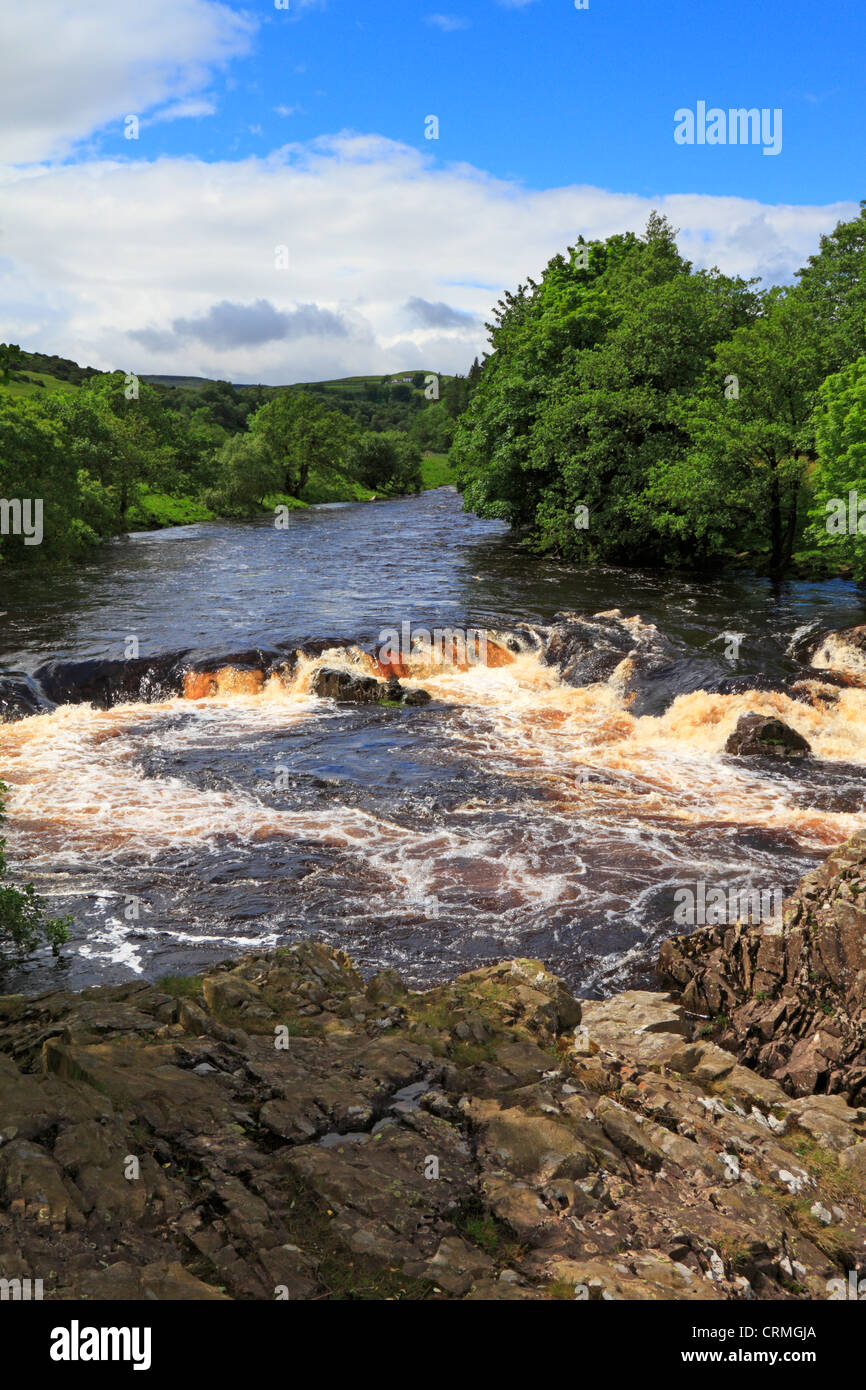 The River Tees at Low Force waterfall near Middleton in Teesdale ...