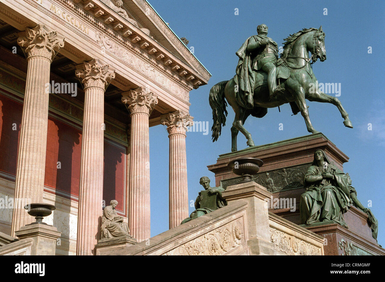 Friedrich Wilhelm IV in front of the old National Gallery Stock Photo ...