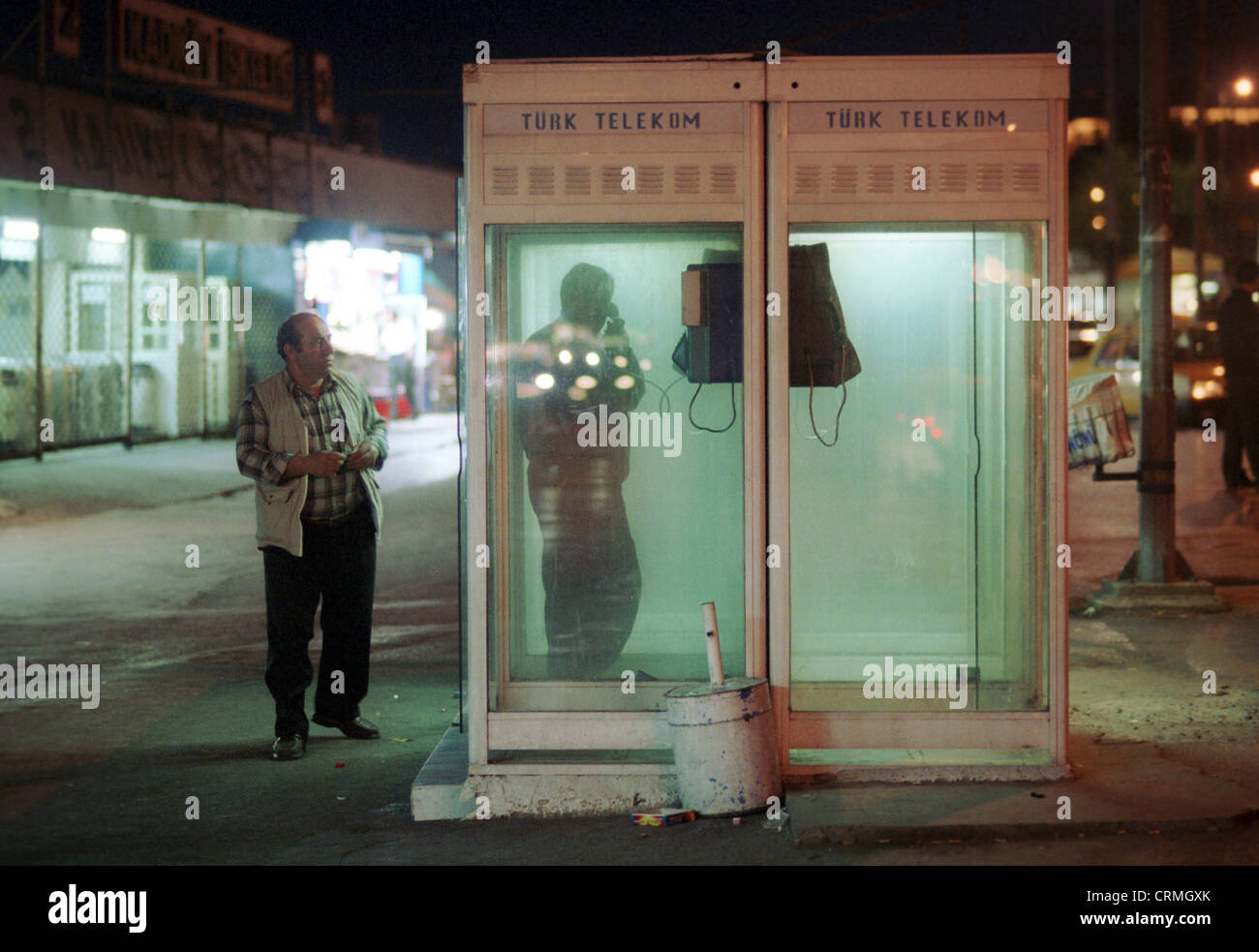 Cell phone at night, Istanbul Stock Photo - Alamy