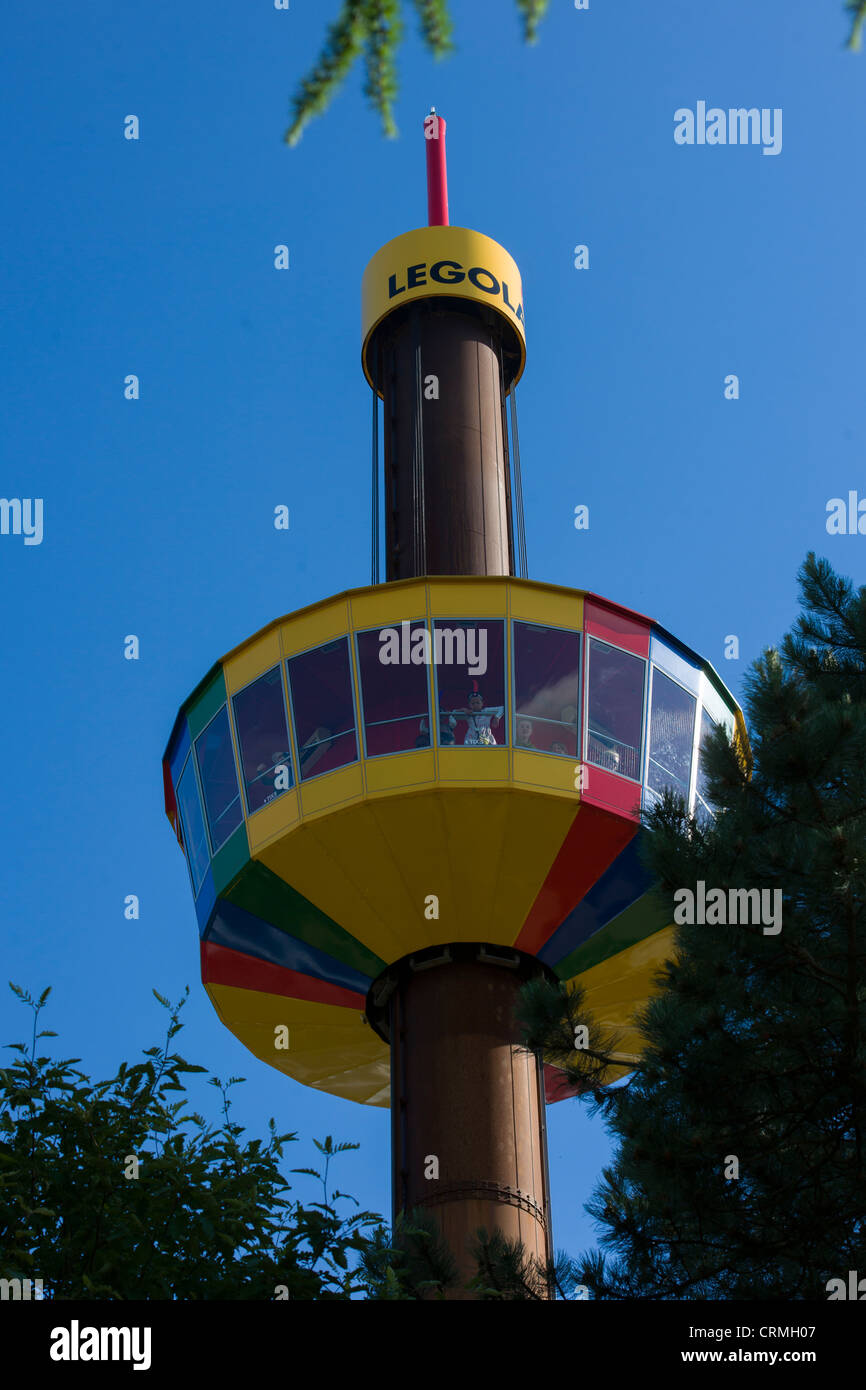 Revolving viewing platform of the LegoTop, Legoland, Billund, Denmark ...