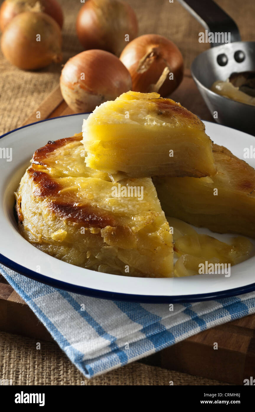 Welsh onion cake potato onion hi-res stock photography and images - Alamy