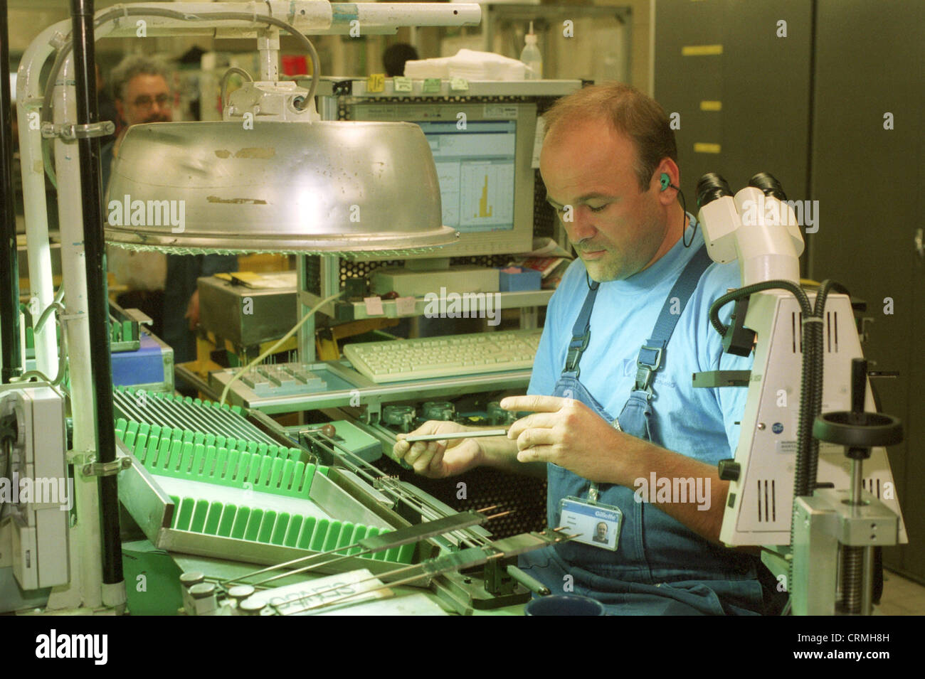 Berlin, production of the new Gillette razors MACH3Turbo Stock Photo ...