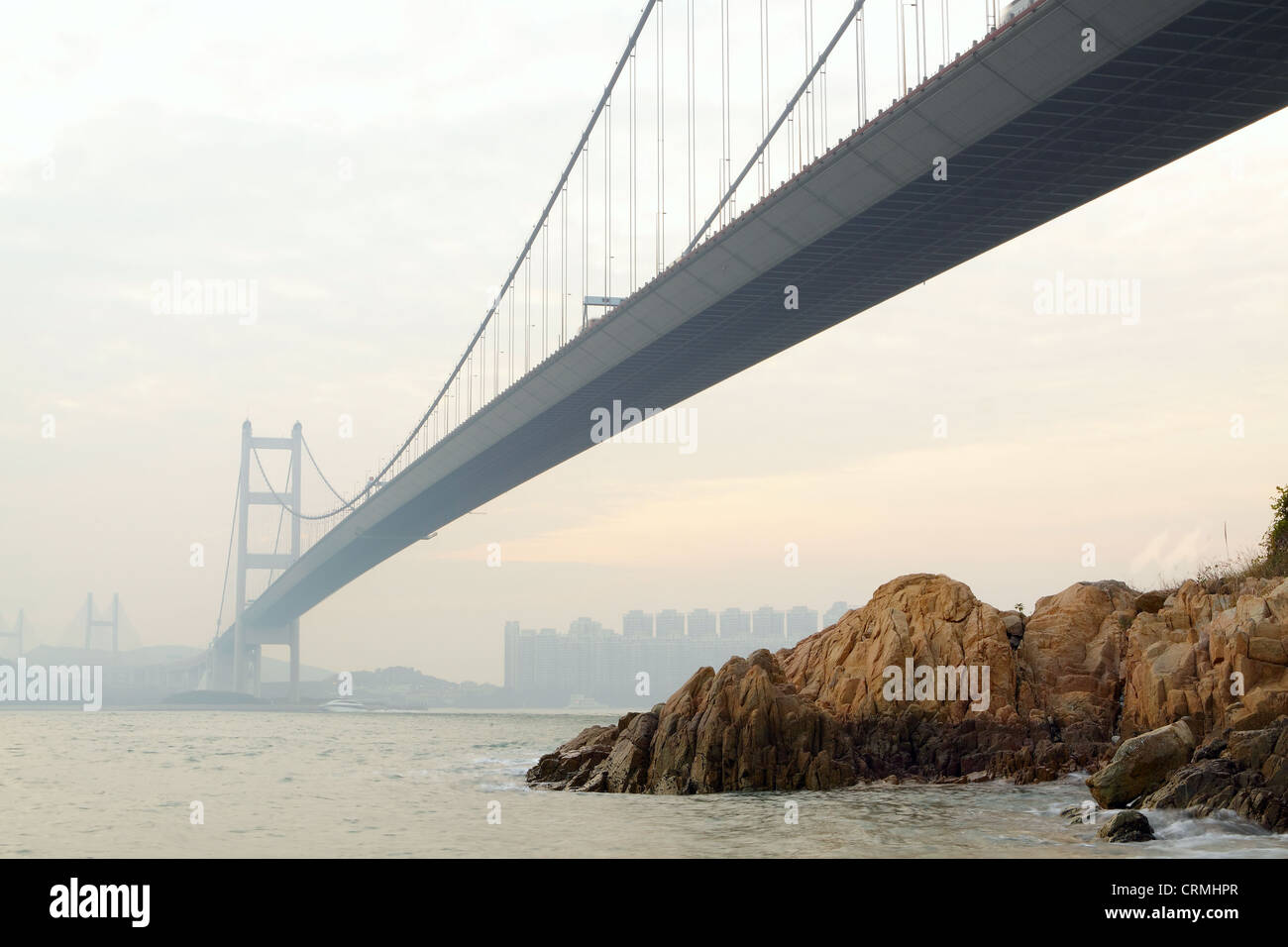 Tsing ma bridge sunset,Hongkong Stock Photo - Alamy