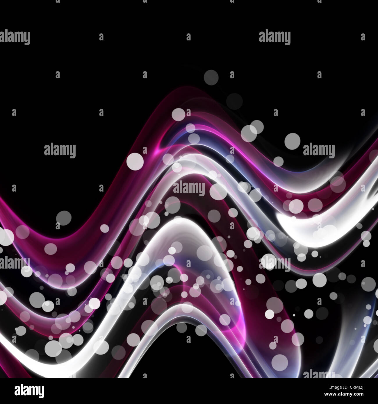 Abstract elegant wave design with bubbles and space for your text Stock ...