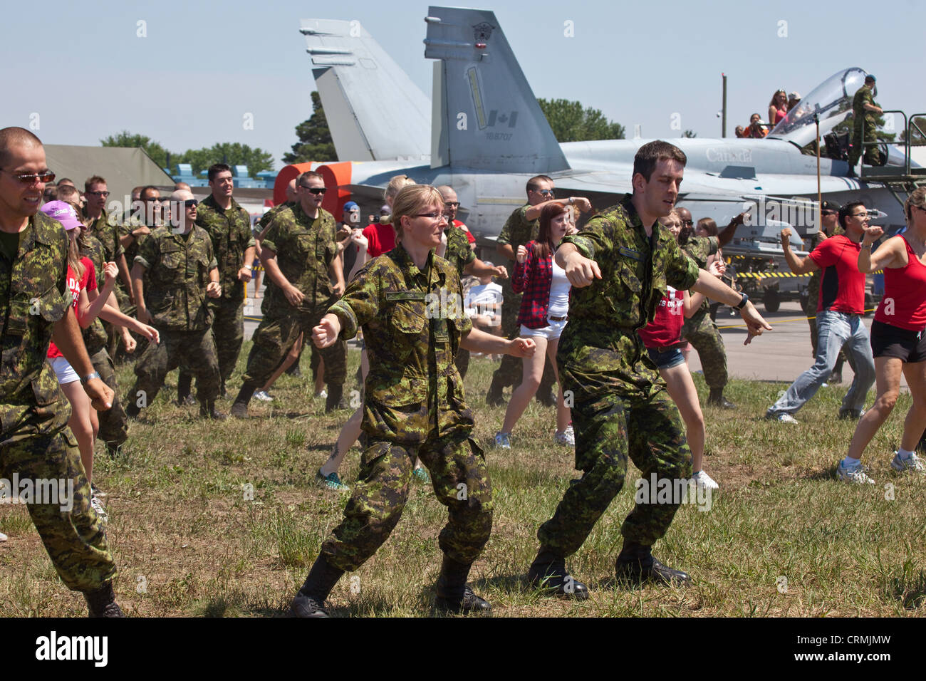 Canadian;Canada;Armed Forces at Morning Exercise and gymnastics work ...