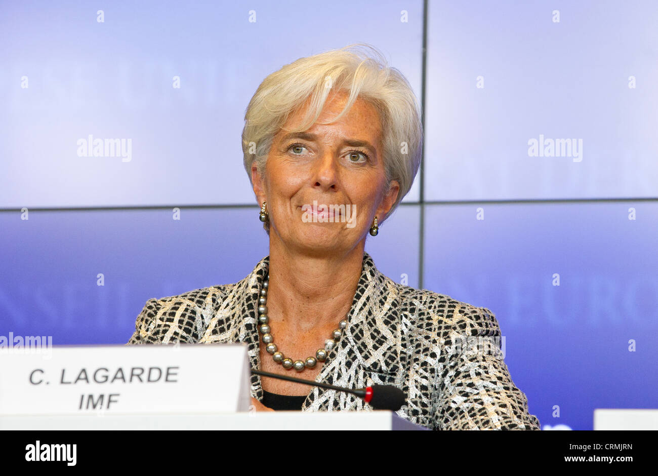 Christine lagarde laughing hi-res stock photography and images - Alamy