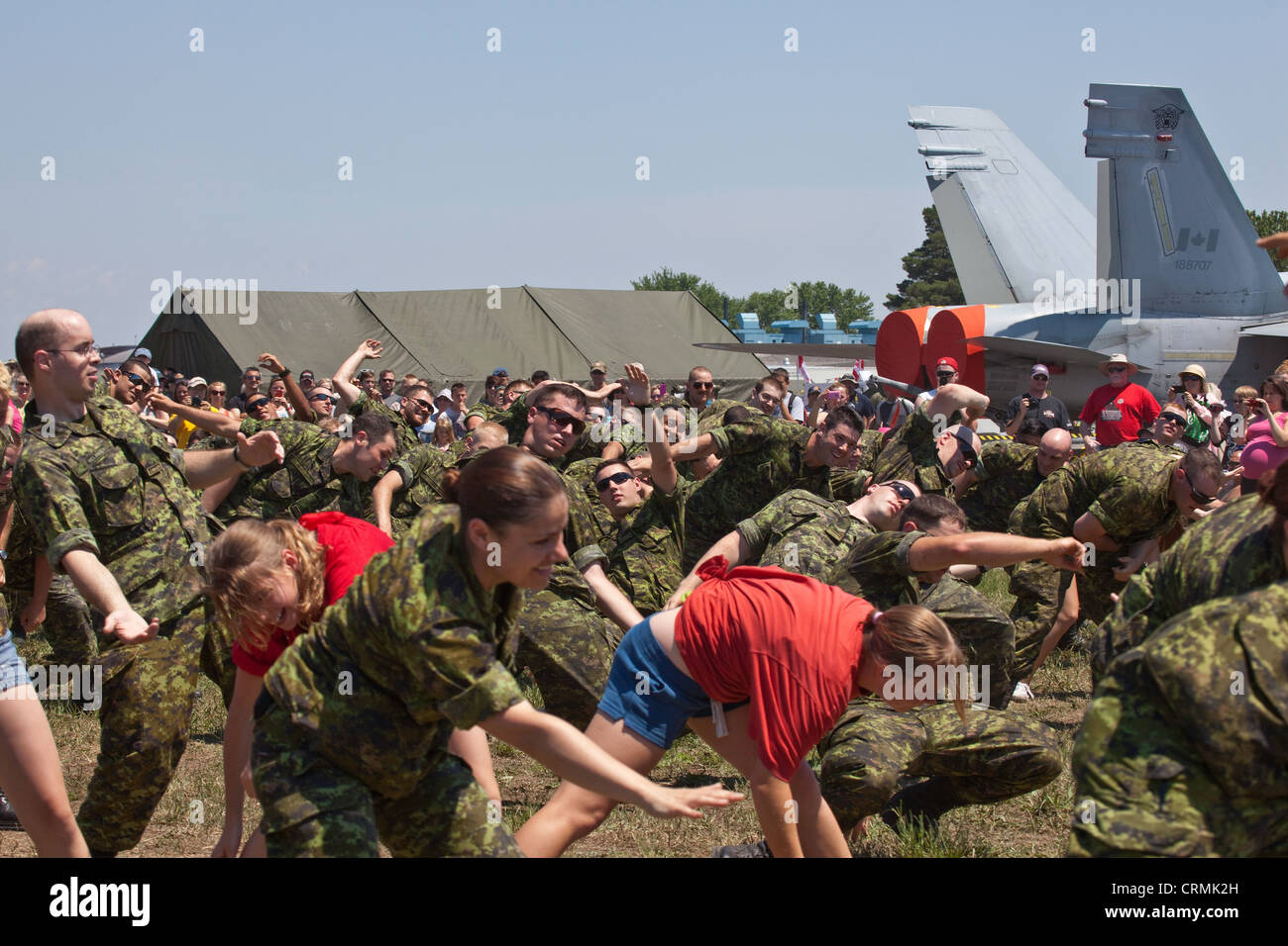 Canadian;Canada;Armed Forces at Morning Exercise and gymnastics work ...