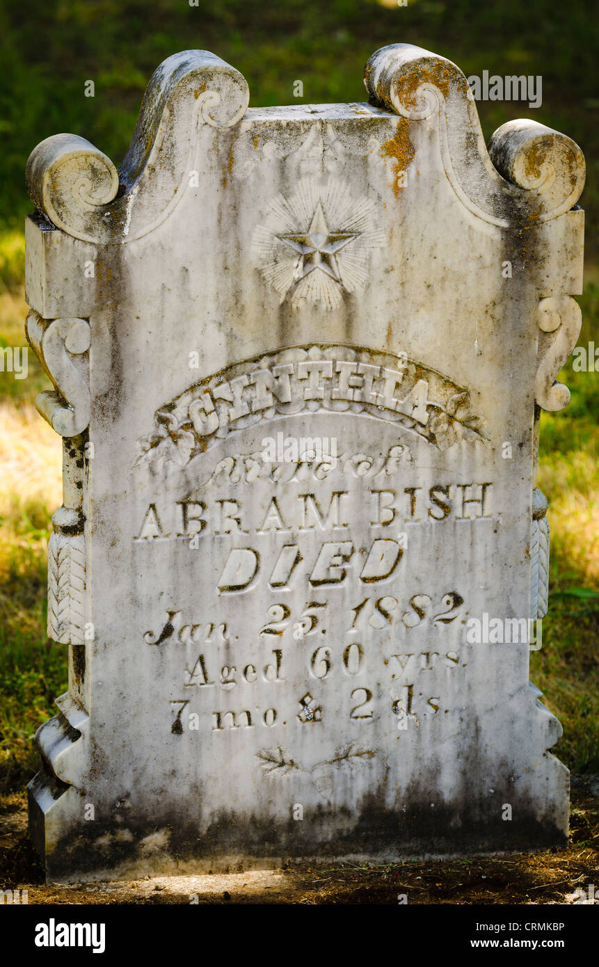 Tombstones in the Jacksonville Cemetery, Jacksonville, Oregon USA Stock ...