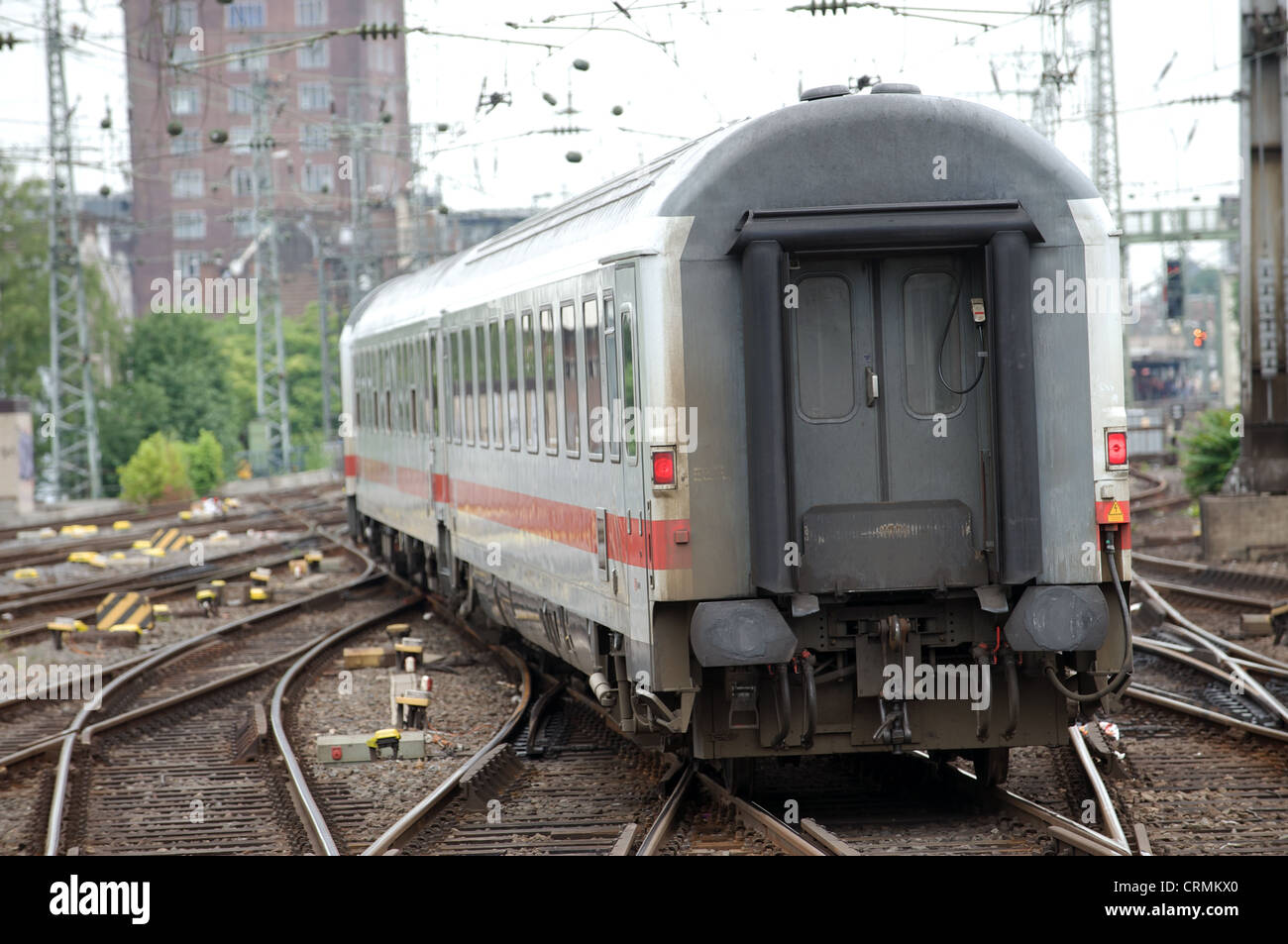 German Railways Intercity (IC) passenger train departing Cologne ...