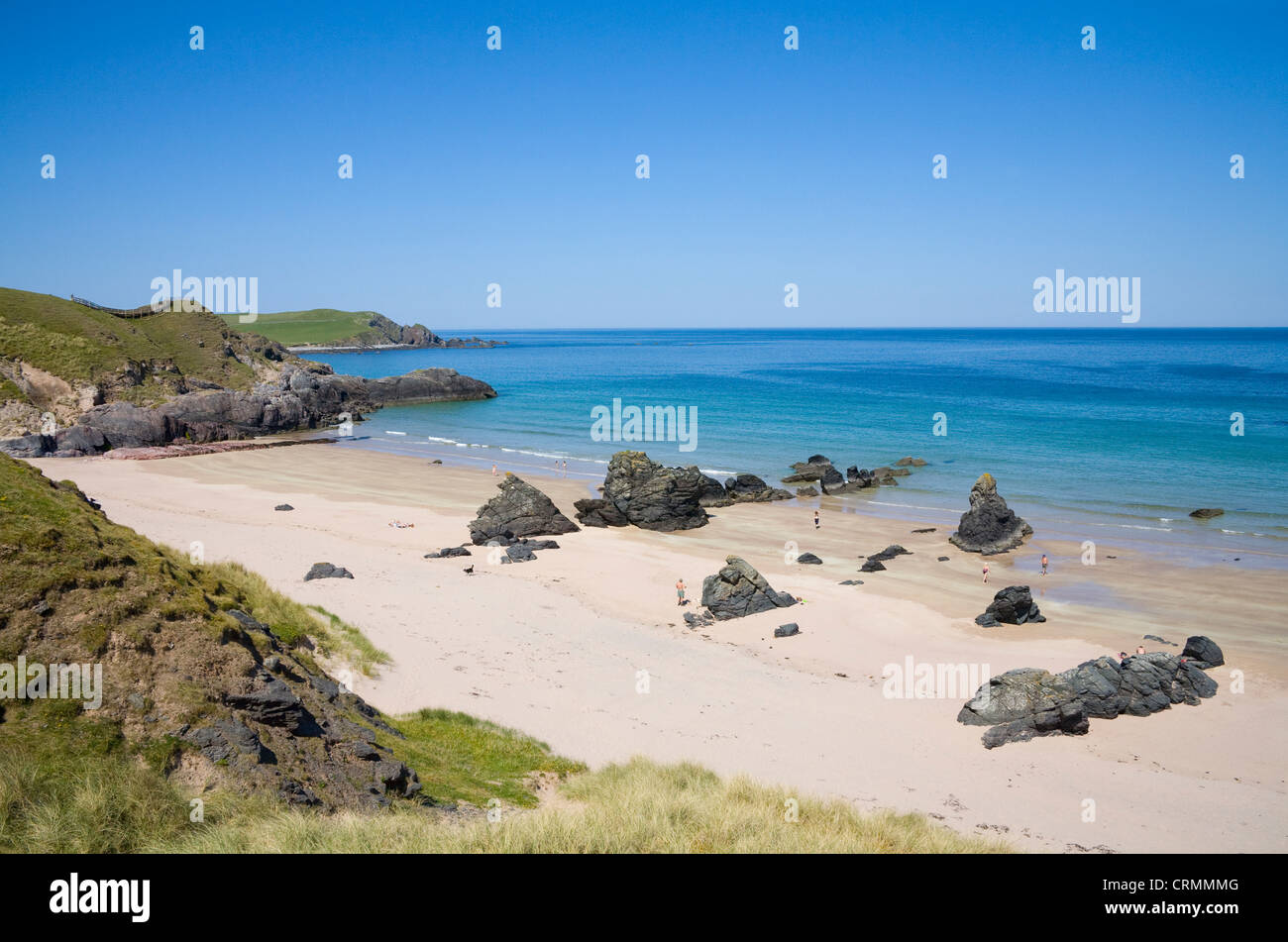 Sango Bay Durness Sutherland Scotland May Lovely sandy beach covered in ...