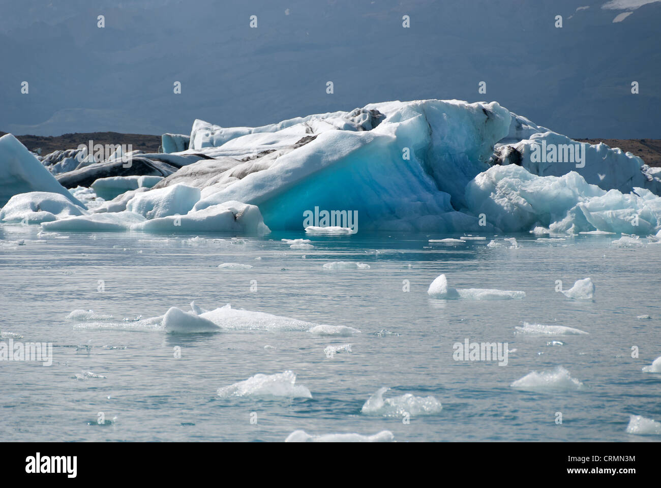 extreme landscape of the lake jokulsarlon in Iceland Stock Photo - Alamy