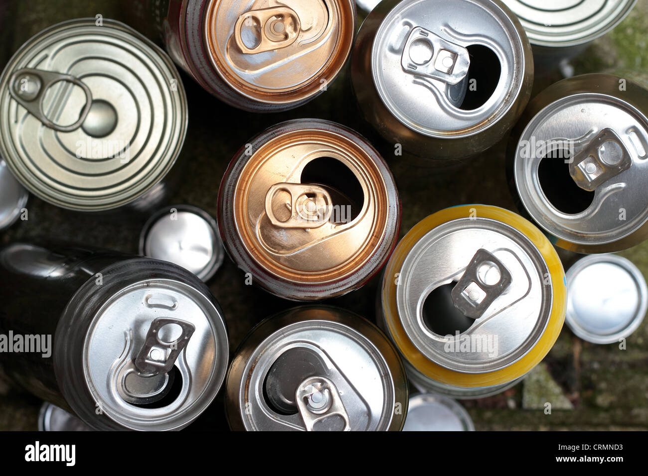Aluminum cans ready for recycling Stock Photo - Alamy