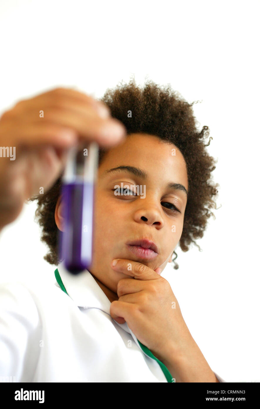 A pharmacist of tomorrow? A young African boy, dressed as a pharmacist ...