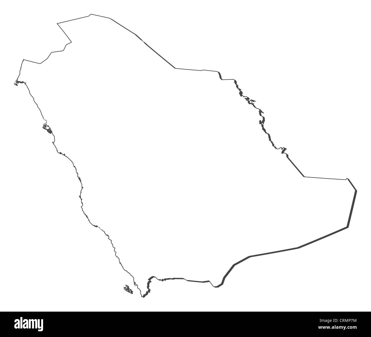 Political map of Saudi Arabia with the several provinces Stock Photo ...