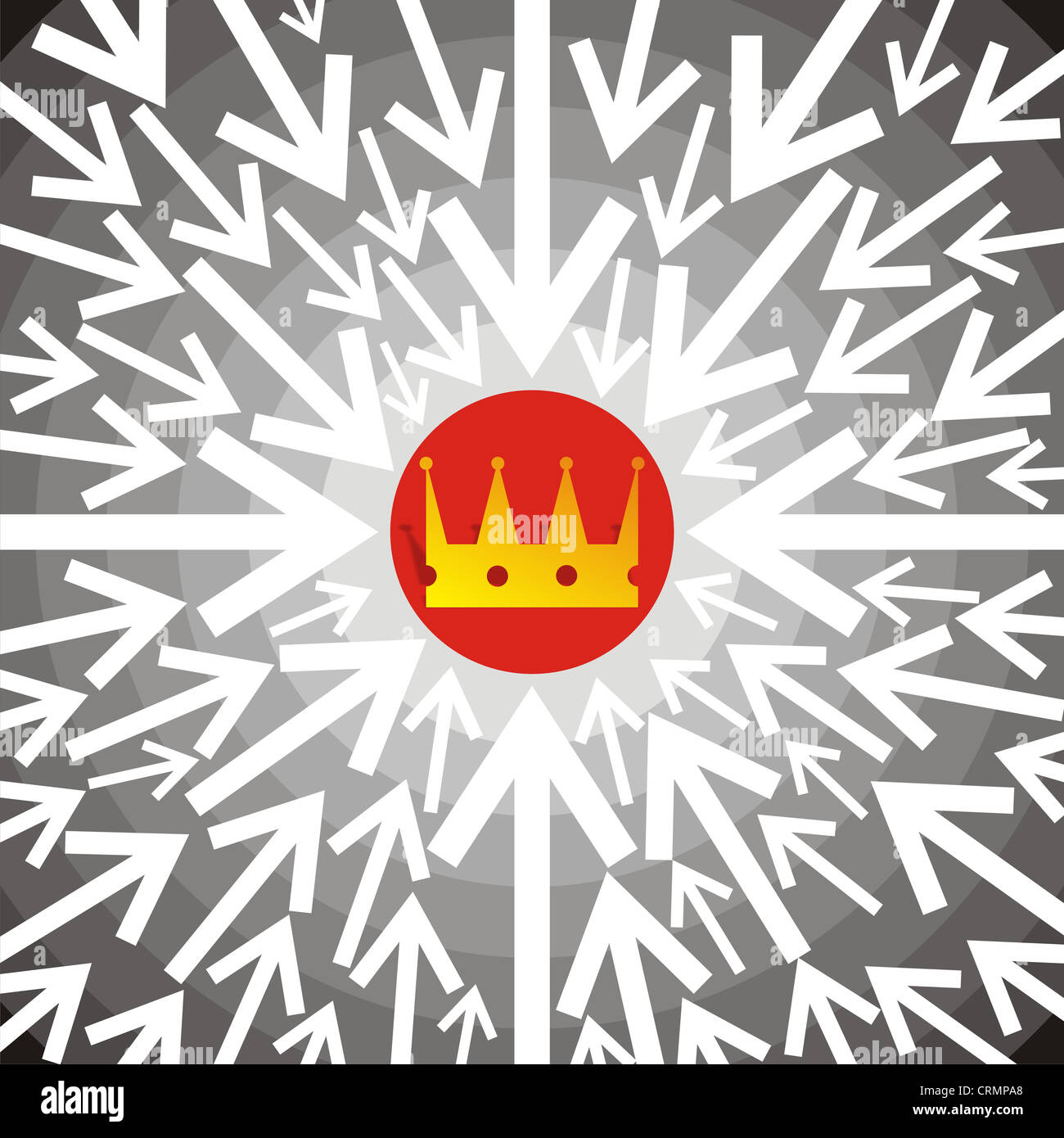 Crown and arrows hi-res stock photography and images - Alamy