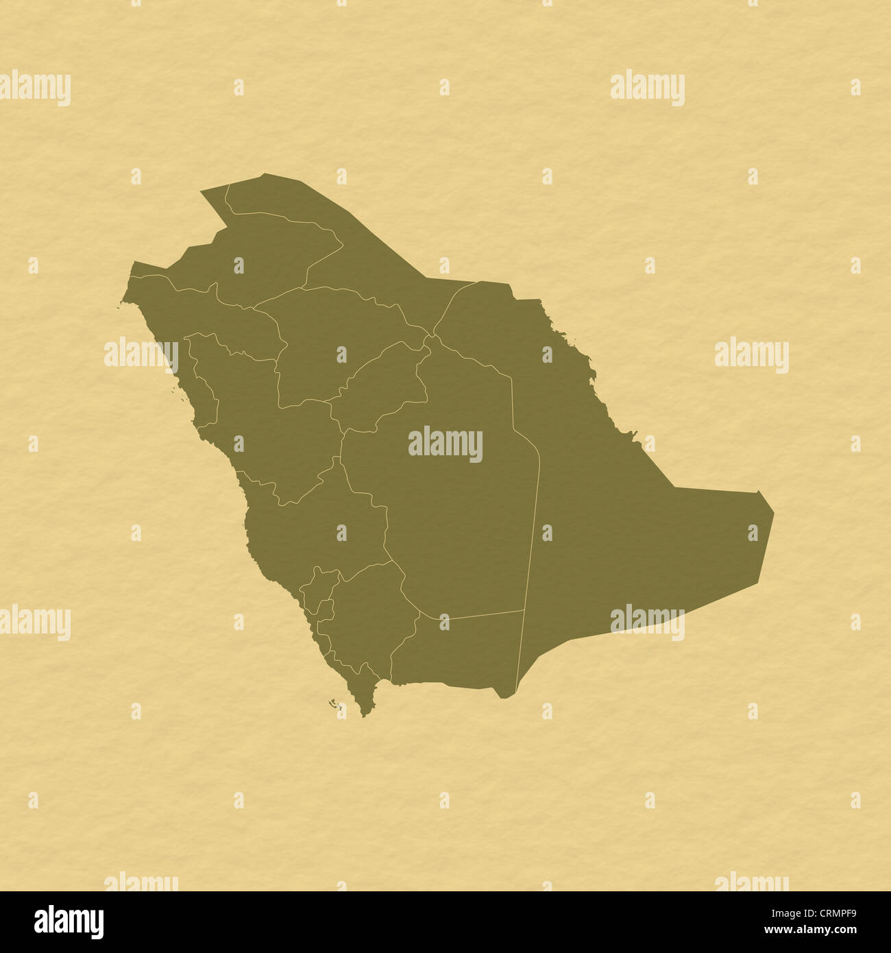 Political map of Saudi Arabia with the several provinces Stock Photo ...