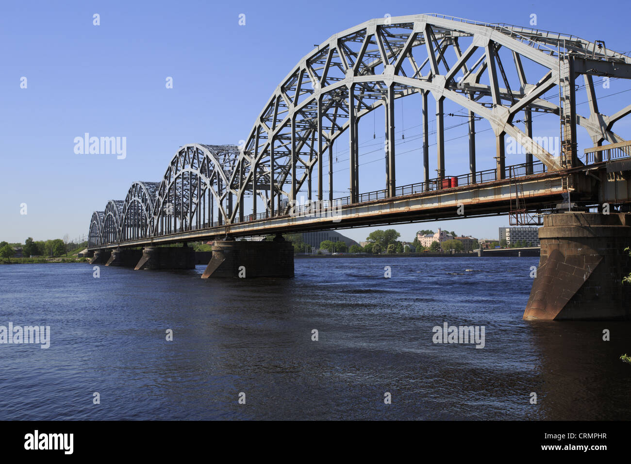 Riga railway bridge hi-res stock photography and images - Alamy