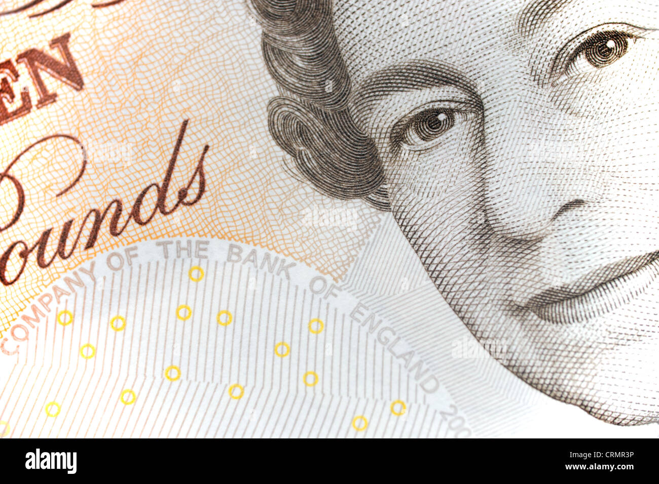 English currency paper money bank note of £10 denomination Stock Photo ...