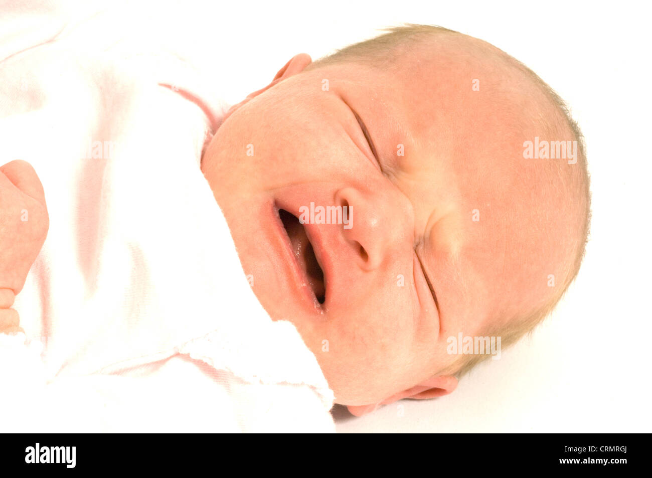 Face of a crying newborn baby Stock Photo - Alamy