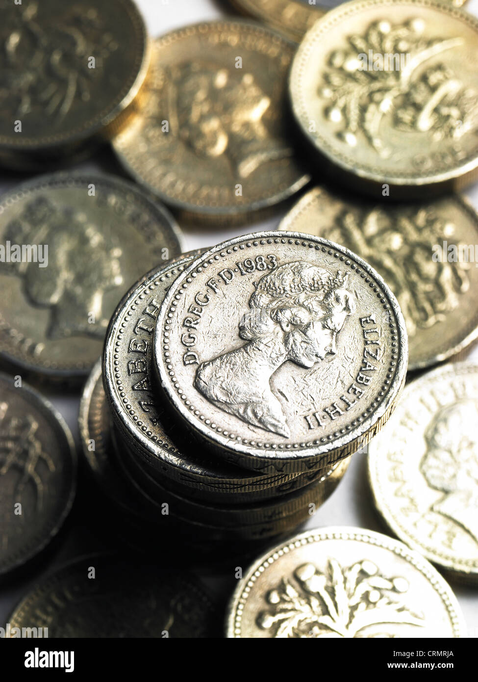 British pound coins Stock Photo - Alamy