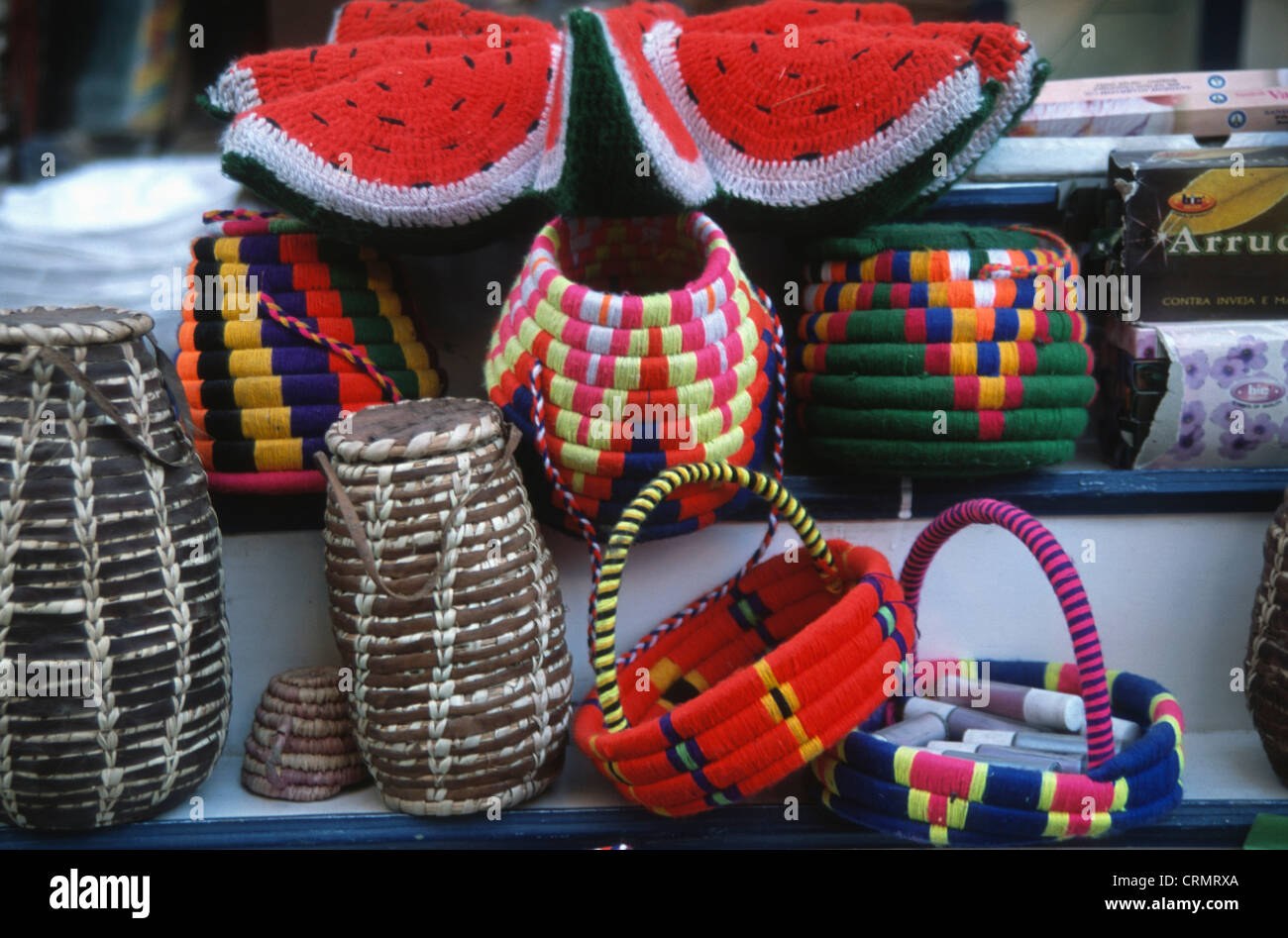 Egypt, Aswan, souq, bazar, baskets, handicraft Stock Photo - Alamy