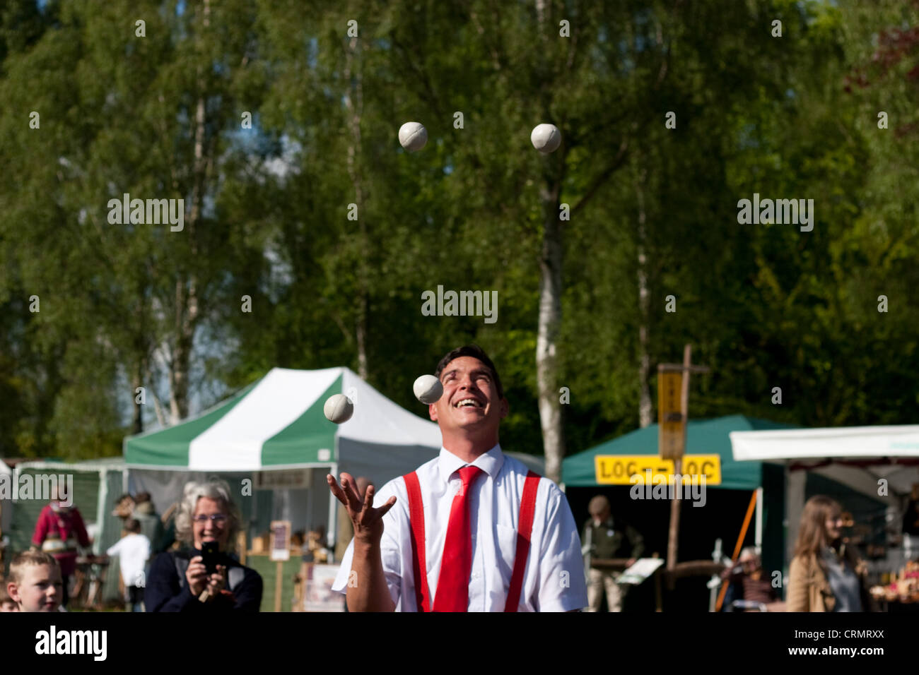 Dan the Hat, juggler and performer, entertains at Weird and Wonderful ...