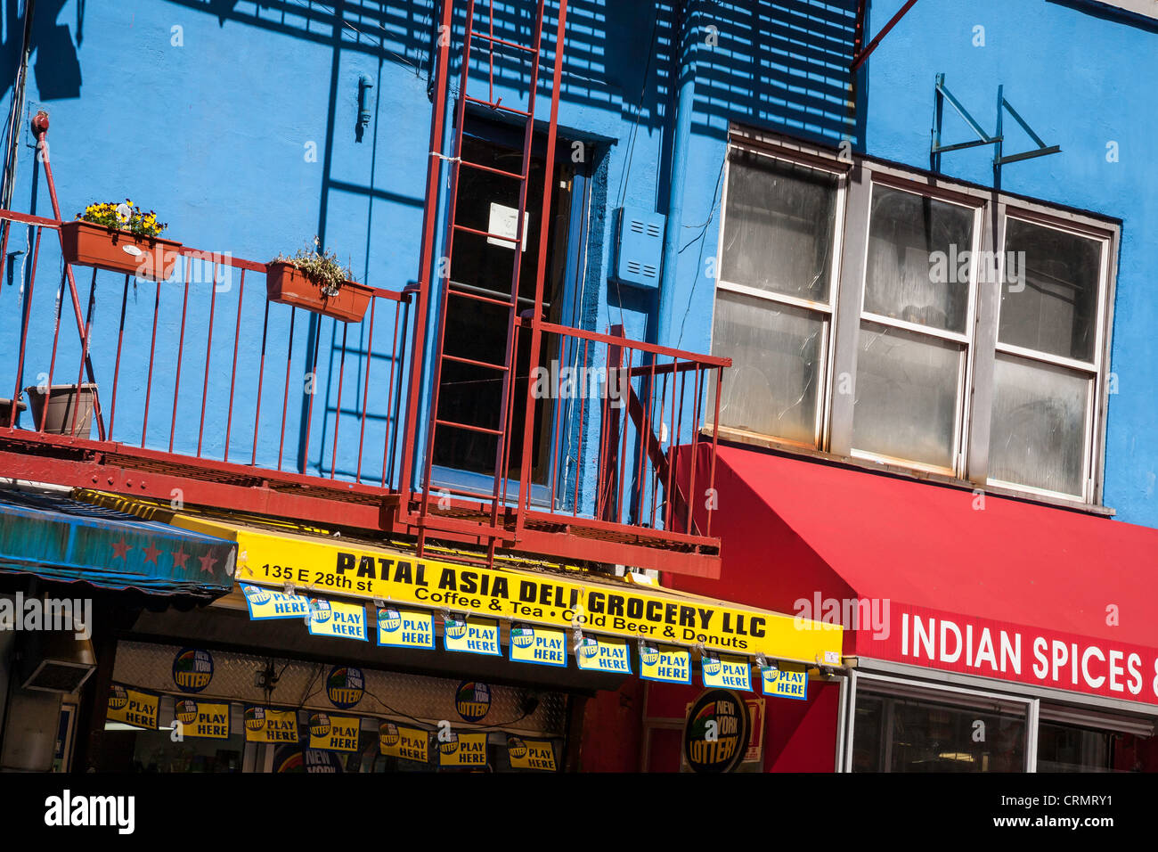 Shop fronts, Indian businesses, Murray Hill, NYC Stock Photo - Alamy