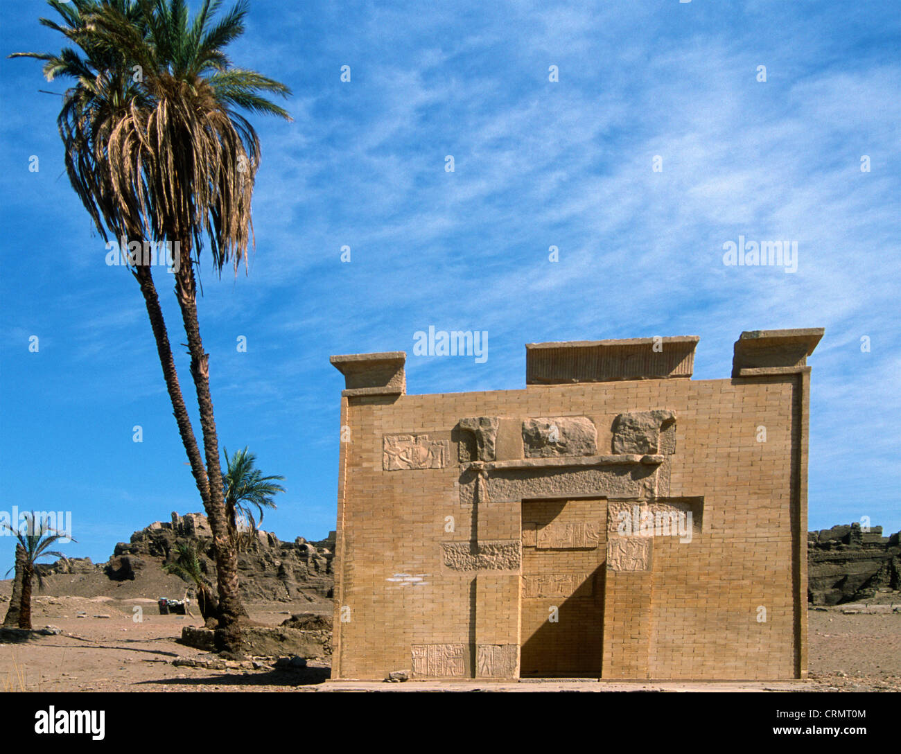 Egypt, Aswan, Elephantine Island, Ptolemaic shrine of Kalabsha Stock ...