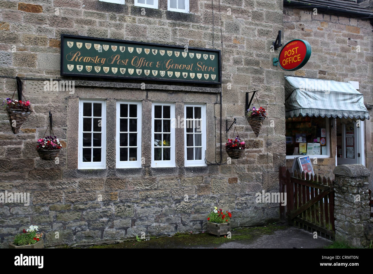 Rowsley Village Post Office Stock Photo - Alamy