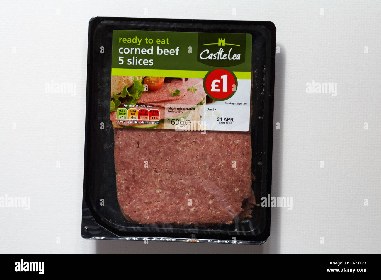 Corned beef 5 slices hi-res stock photography and images - Alamy