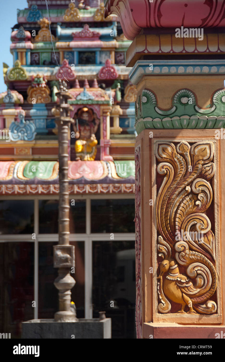 Island of Mauritius, Port Louis. Indian temple, detail Stock Photo - Alamy