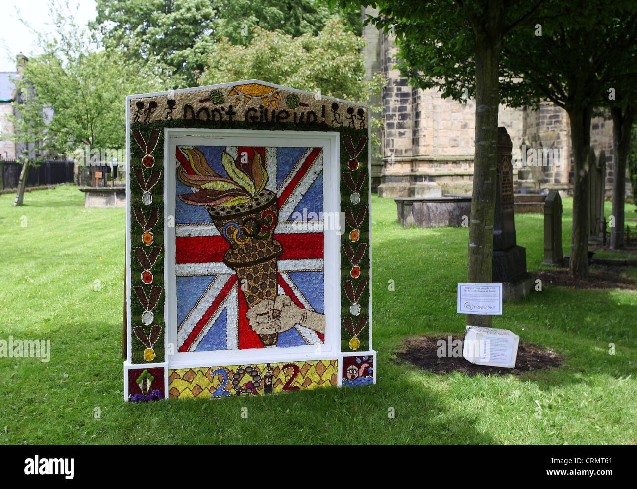 Tideswell Well dressing 2012 Stock Photo - Alamy