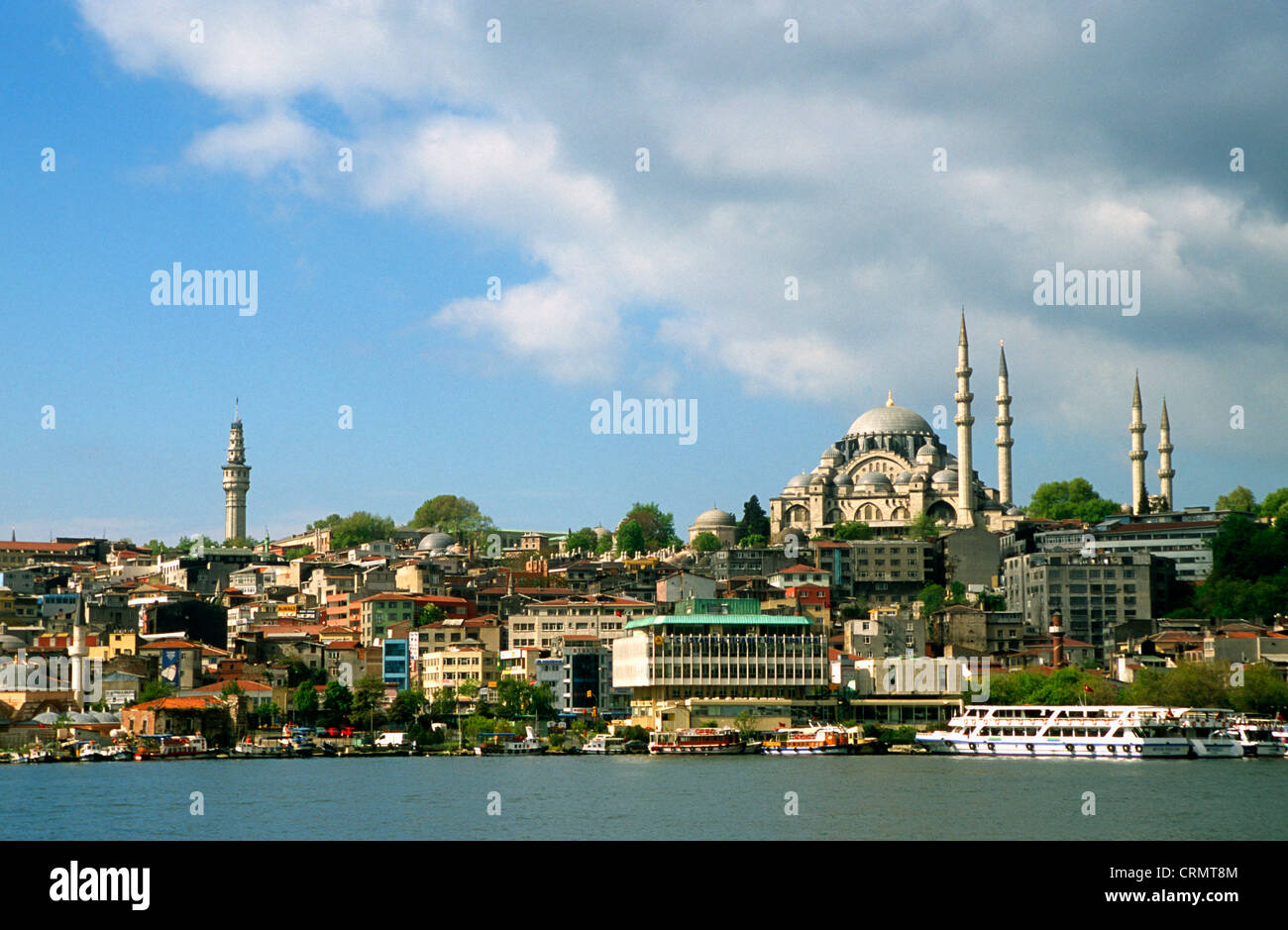 Turkey, Istanbul, Golden Horn, Mosque of Suleyman the Magnificent Stock ...