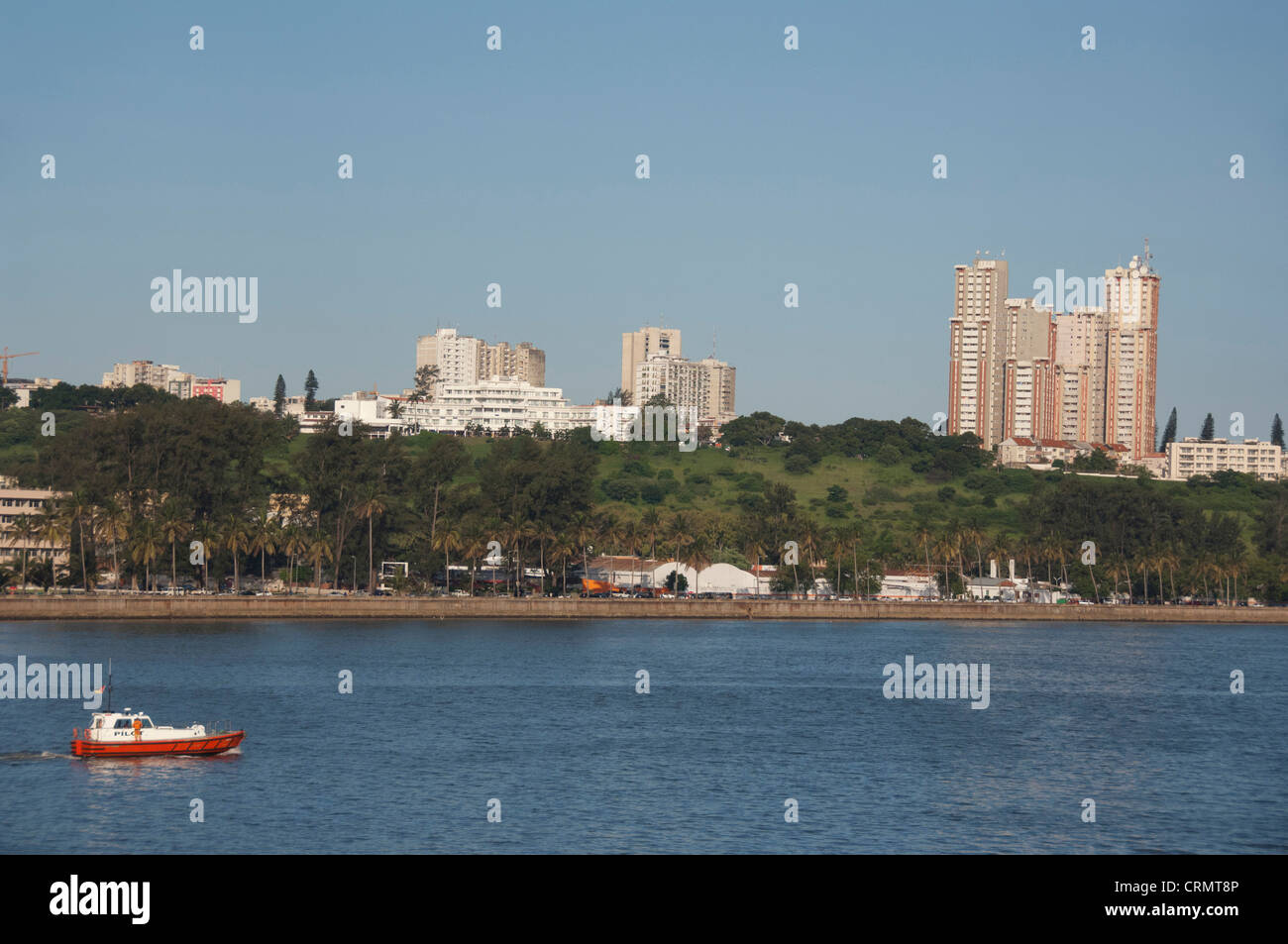 Africa, Mozambique, Maputo. Indian Ocean views of the capital city of ...