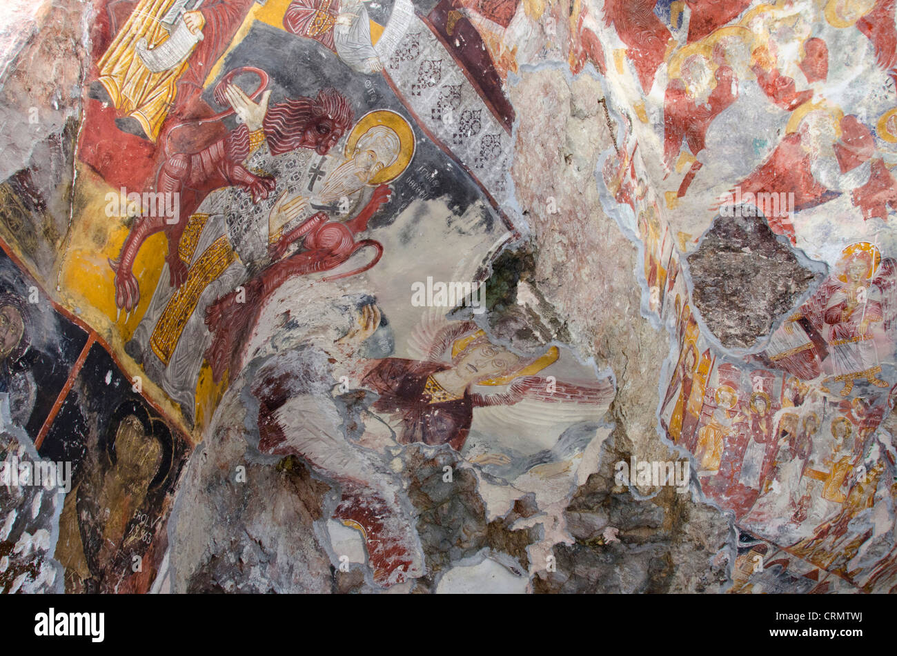 Turkey, Trabzon. Sumela Monastery (aka St. Maria, Mount Mela or Black ...