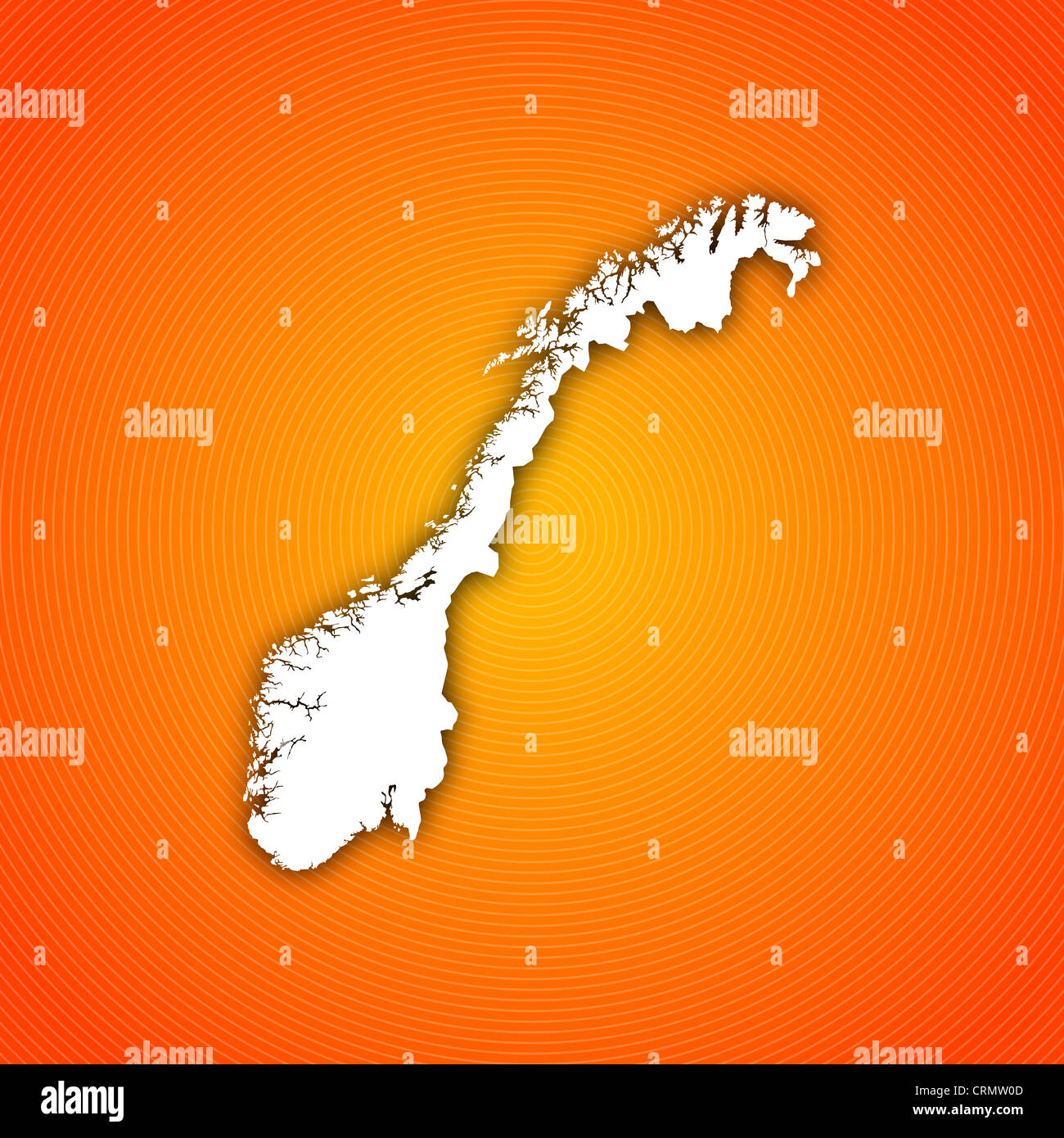 Political map of Norway with the several counties Stock Photo - Alamy