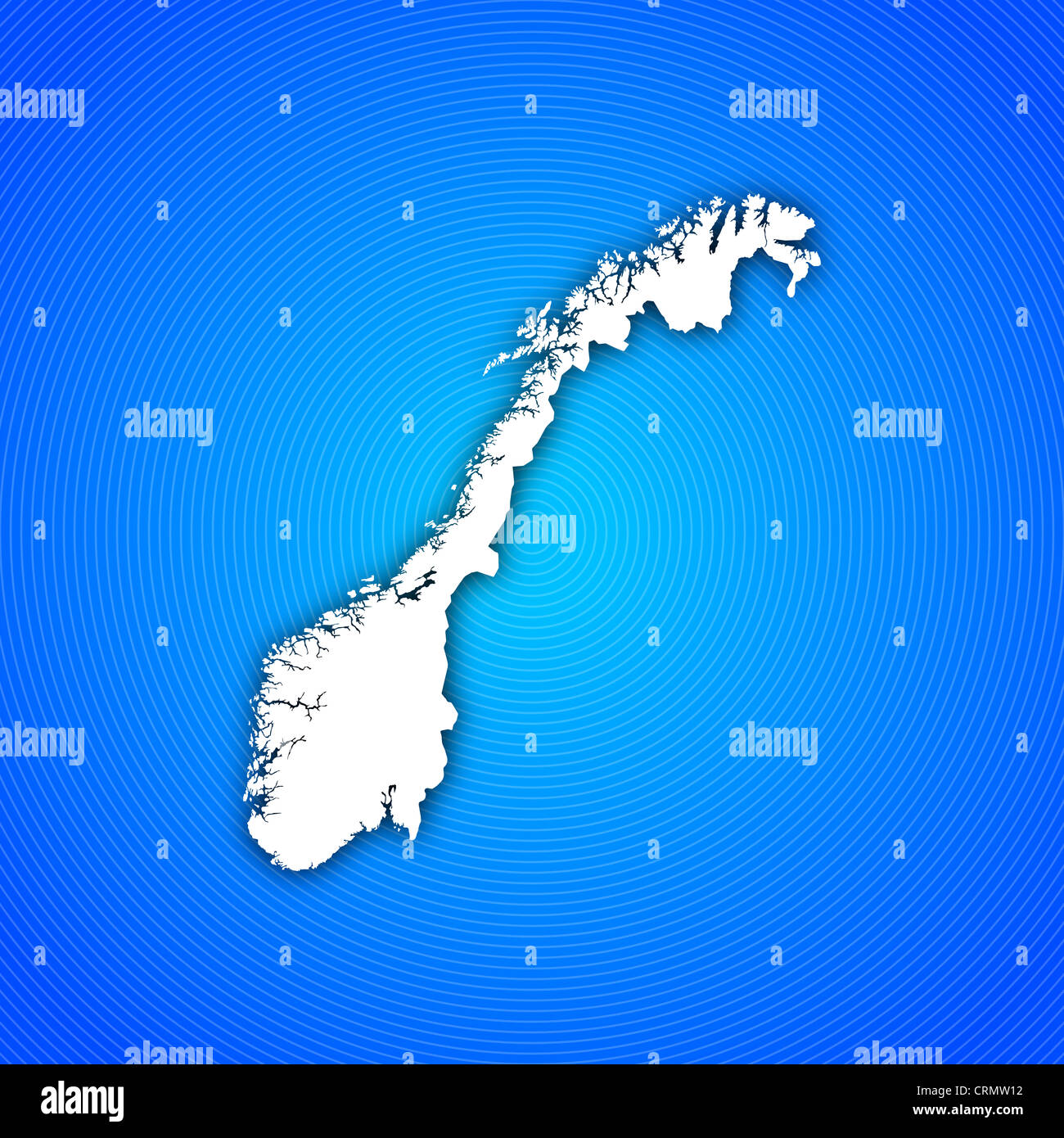 Political map of Norway with the several counties Stock Photo - Alamy