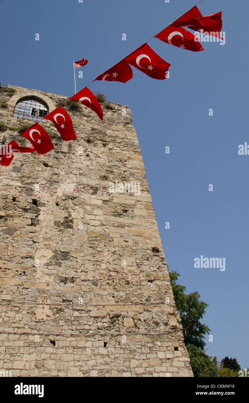 Turkey, Paphlagonia region, Sinop (aka Sinope). Historic citadel, stone ...