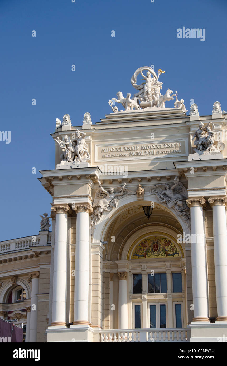 Ukraine, Odessa. Historic Odessa Opera House & Theater, neo-baroque ...