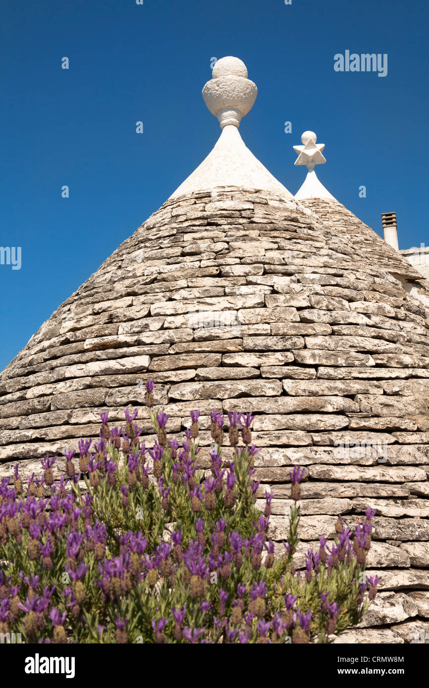 Conical dry stone roof of a trulli house, Rione Monti, Alberobello ...