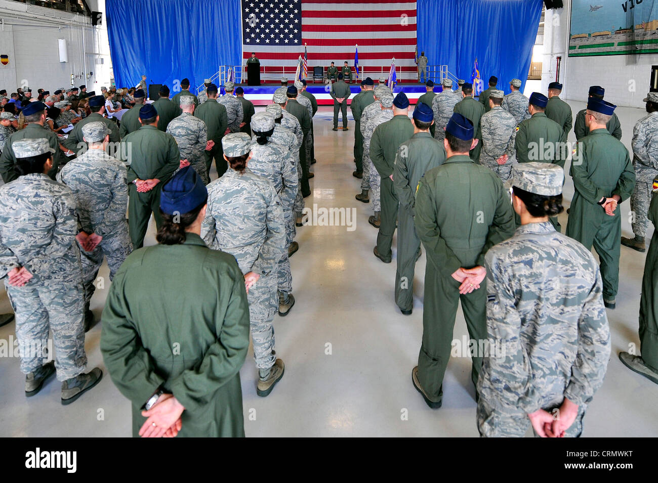 U.S. Air Force Airmen representing the groups under the 20th Fighter ...