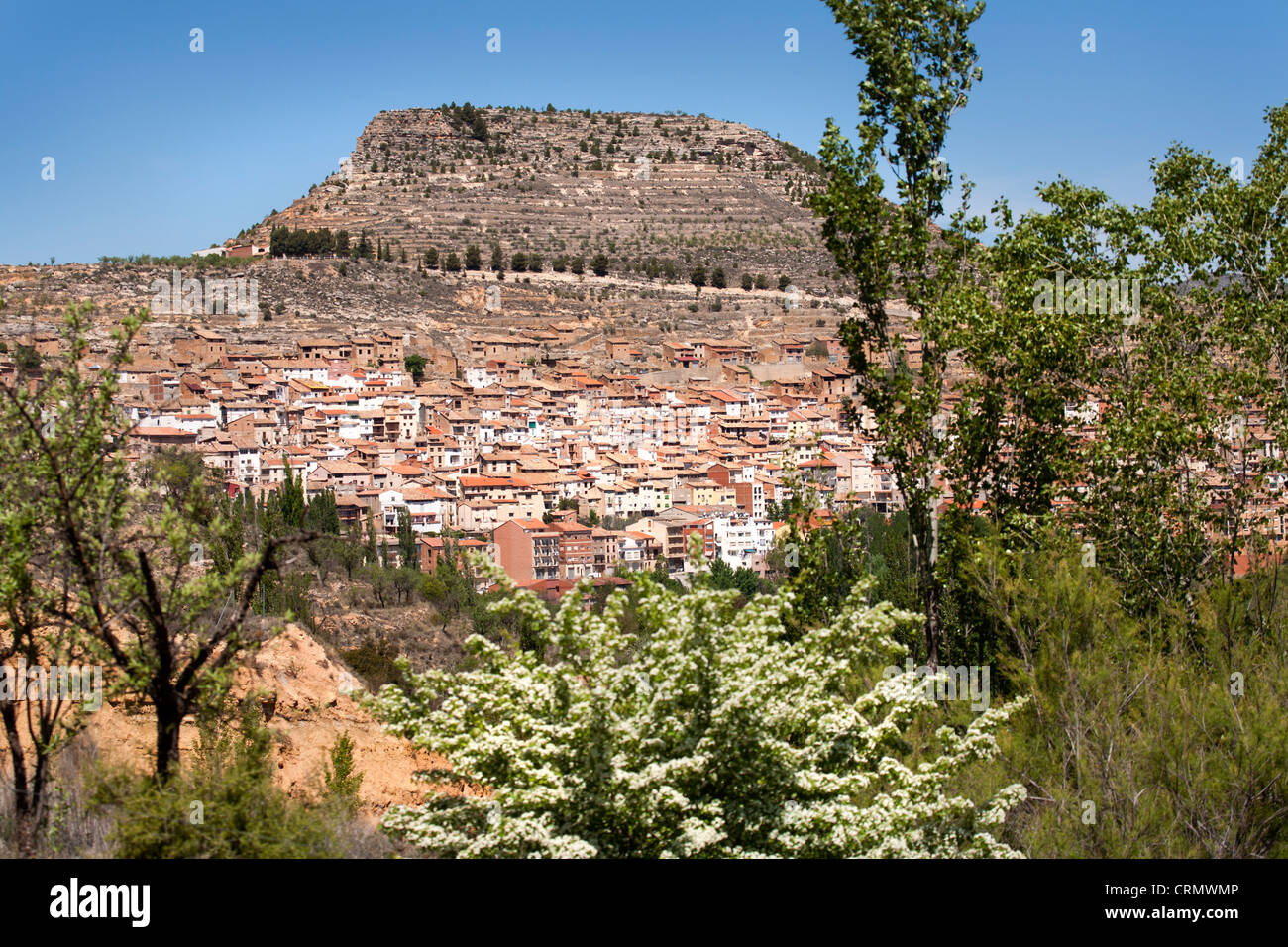 Hill Village of Ademuz, Valencian Community, Spain. Europe Stock Photo ...