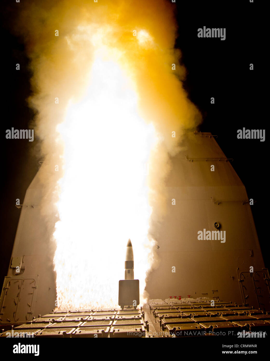 A Standard Missile - 3 (SM-3) Block IB interceptor is launched from the ...