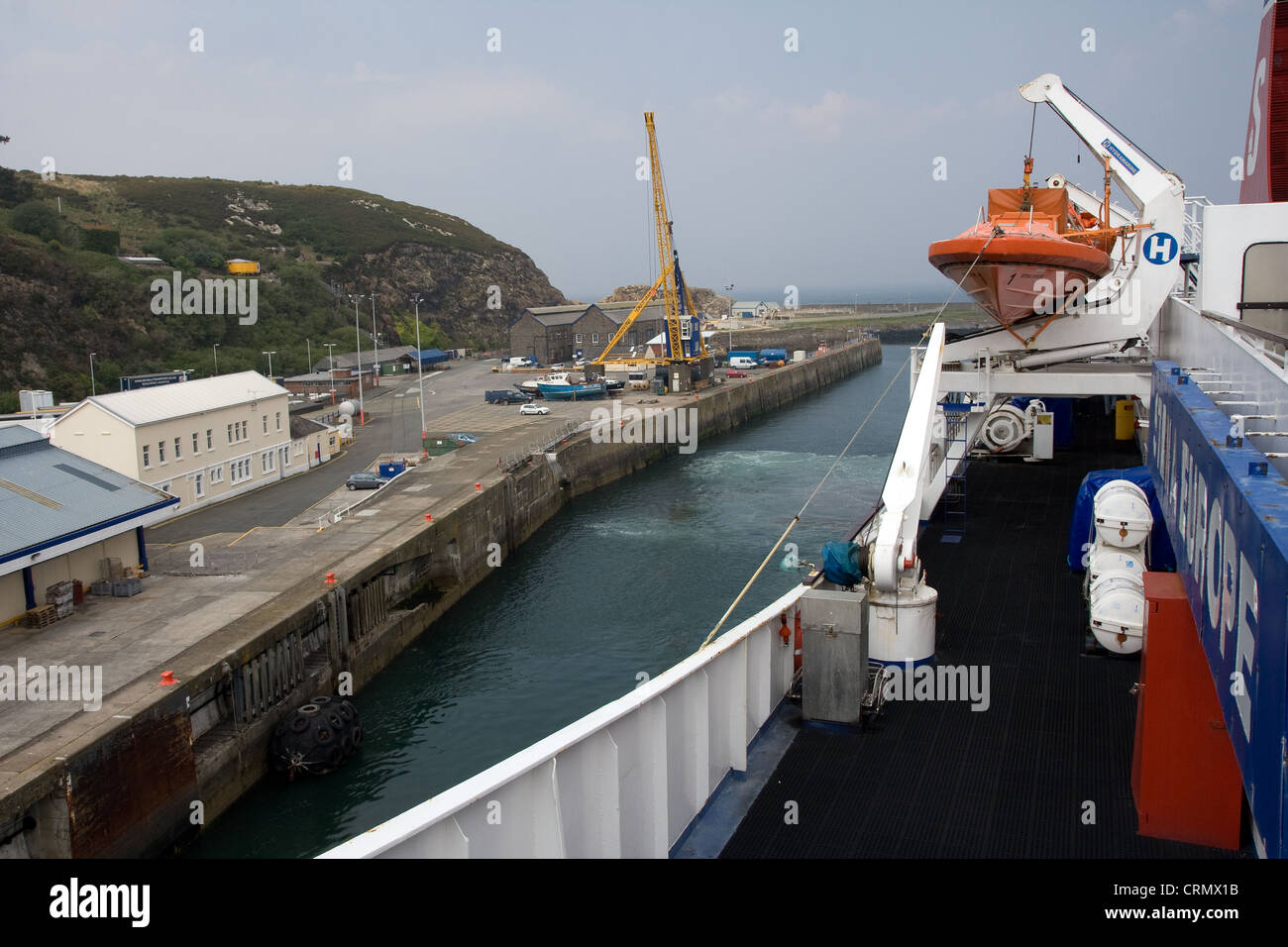 Ferry Irish sea Fishguard Wales Stock Photo - Alamy