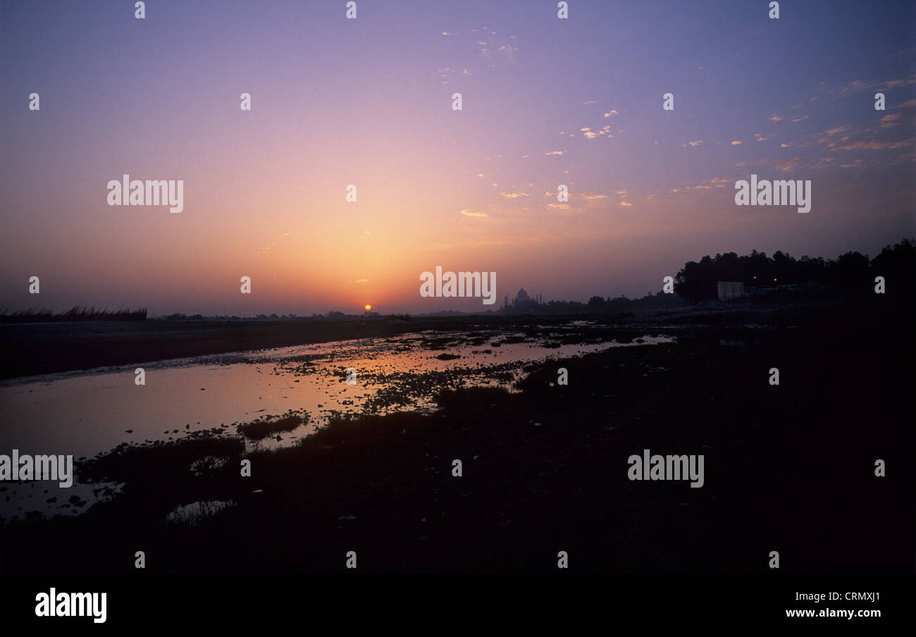 Sunrise over indian countryside hi-res stock photography and images - Alamy